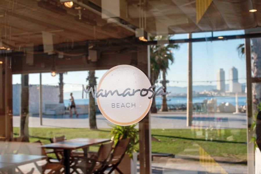 Mamarosa Beach restaurant, cocina italiana con fabulosas vistas a Barcelona